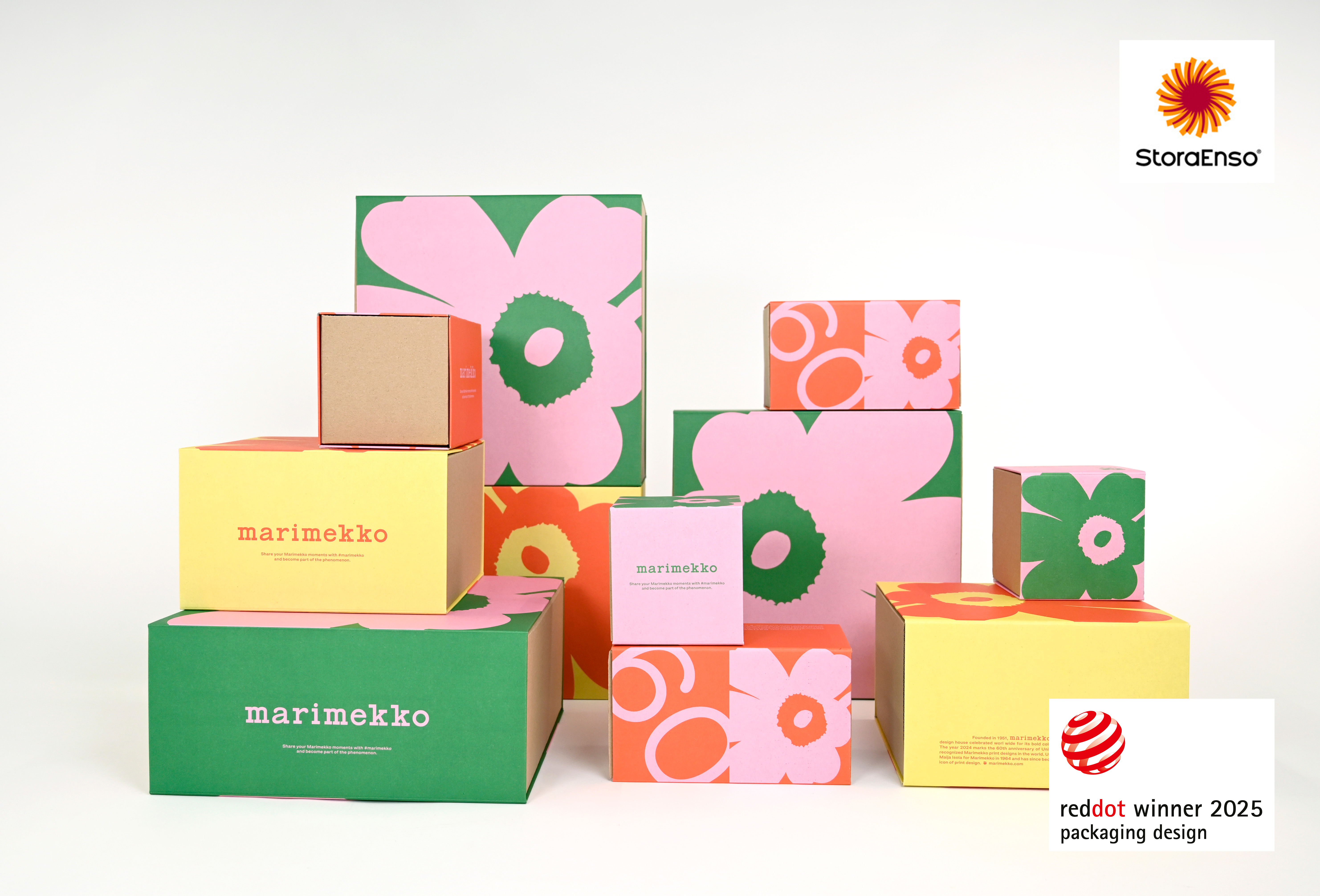 Stora Enso Marimekko Red Dot 2025 logo picture - Stora Enso Oyj