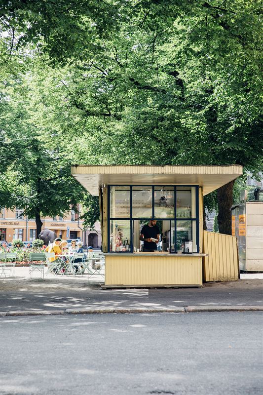 Canopy Kiosk in summer - Helsinki Partners