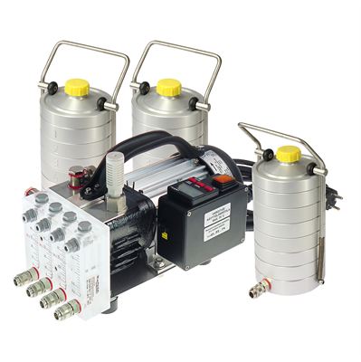 Ambient air sampling device with Andersen type six stage samplers ...