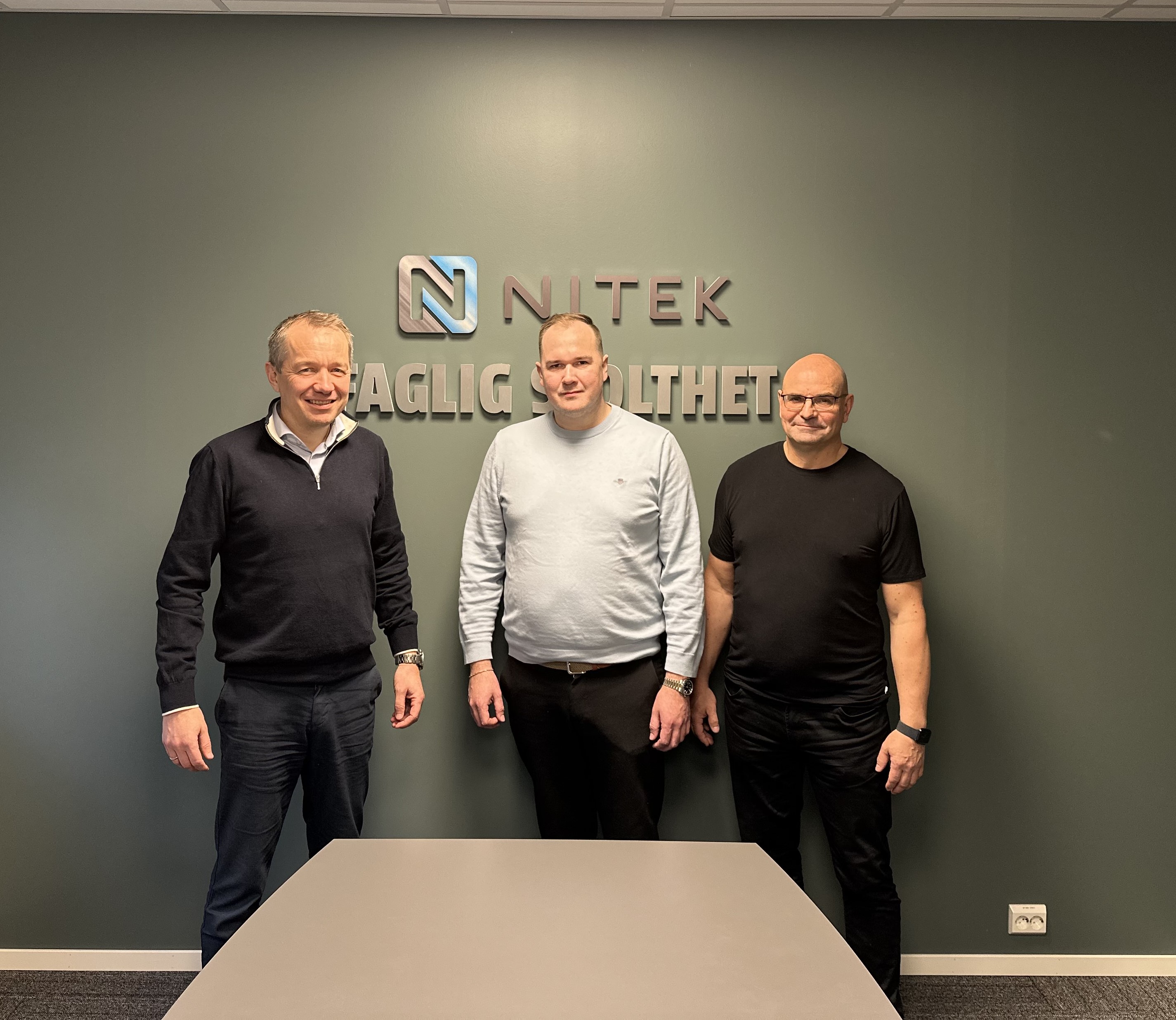 fra venstre Tom Roger Jensen, Regionsdirektør, Bravida Norge, Tor ...