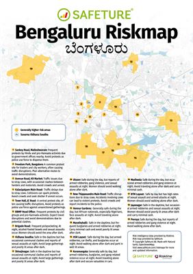 Safeture Releases Risk Map for Bengaluru Ahead of Holi Festival ...