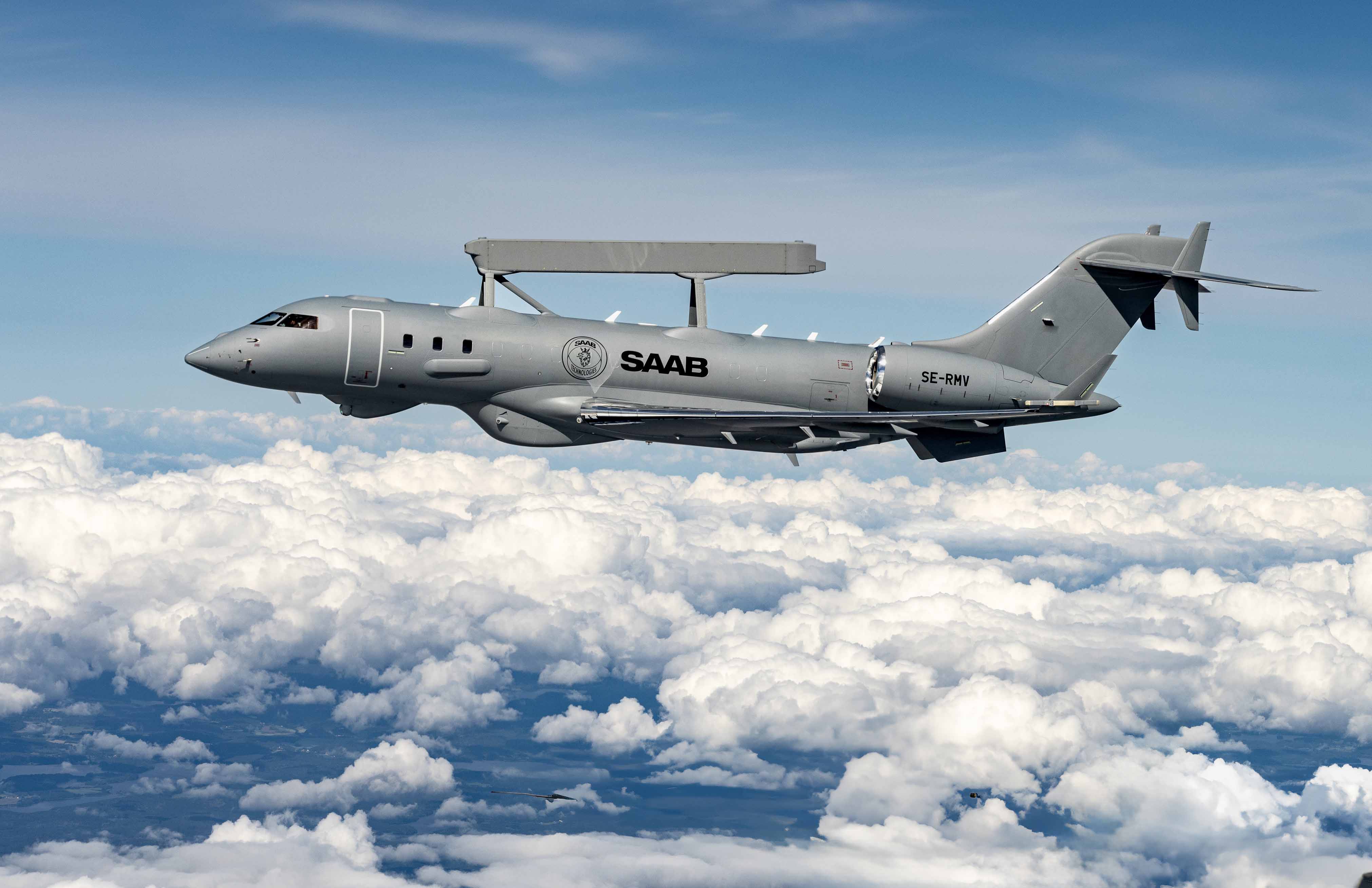 Saab GlobalEye Airborne Early Warning and Control aircraft - Saab