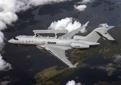 Saab GlobalEye Airborne Early Warning and Control aircraft - Saab