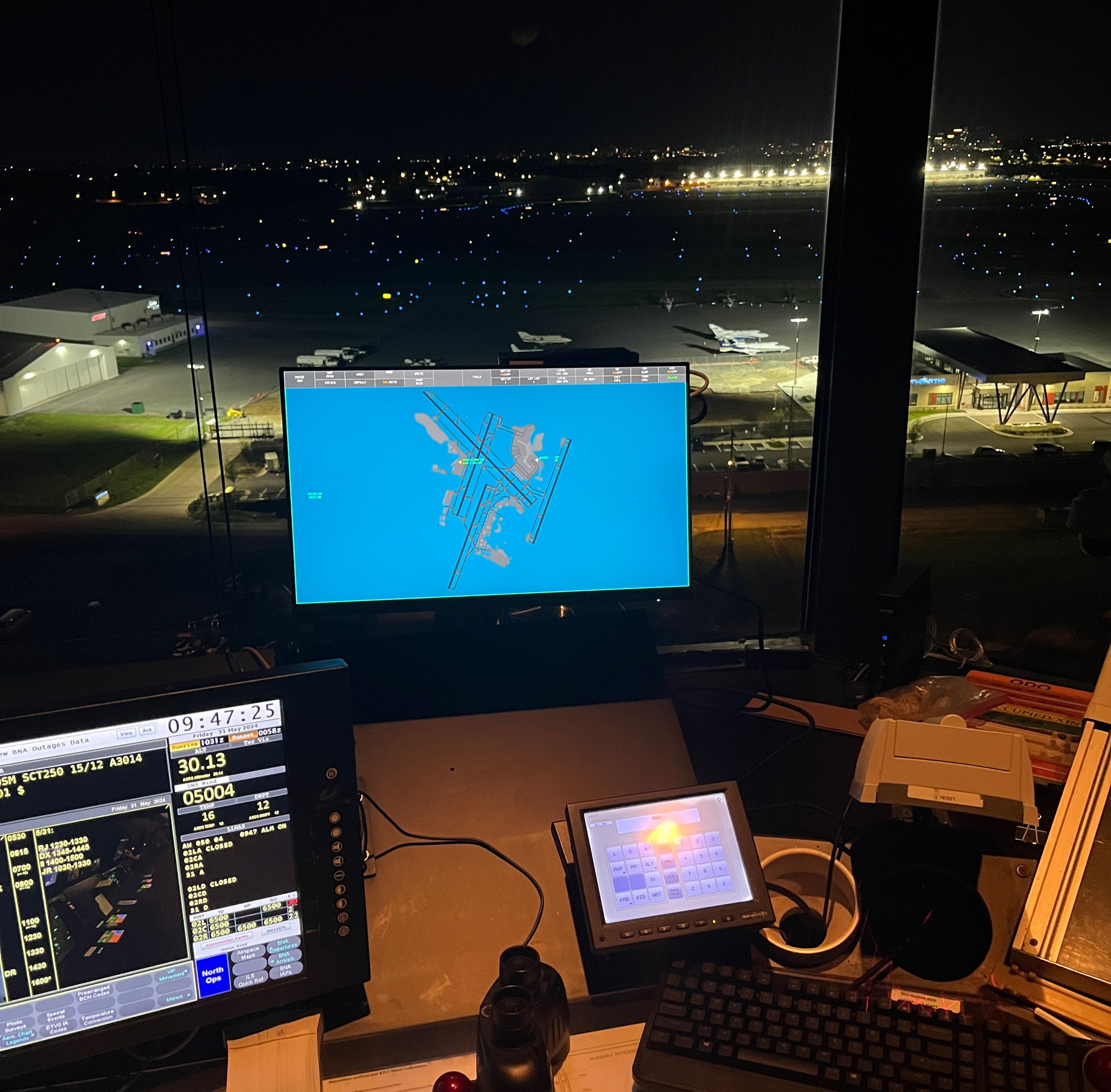Aerobahn Runway and Surface Safety Installation in the ATC Tower at BNA ...