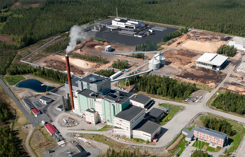 Liquid Wind eFuel facility in Umea and Da va Cogeneration plant Umea Energi Picture by Liquid ...