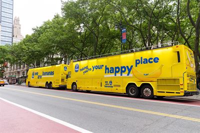 Chiquita Brings Banana Joy to the Big Apple with Branded NYC Buses ...