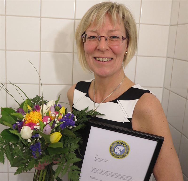 Hedrande stipendium till diabetessjuksköterska Ann-Sofie Nilsson ...