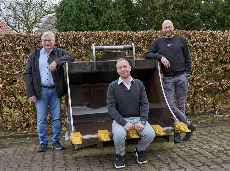 German manufacturer Kaiser showcases its new bucket design made entirely of Hardox® 500 Tuf ...